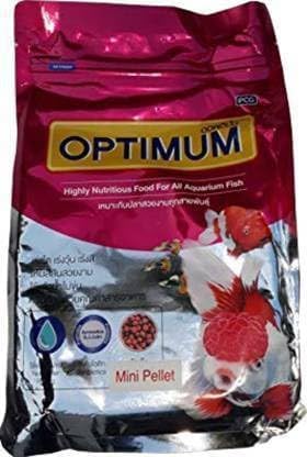 Optimum Highly Nutritious Fish Food For All Life Stages Mini Pellet, 1 ...