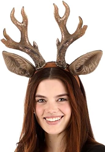 SIOTMERA Reindeer Antlers Headband, Realistic Deer Antlers Headbands ...