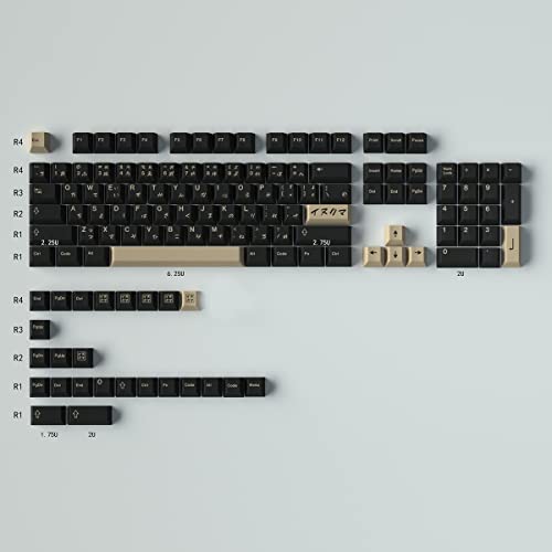 Japanese Inukuma Keycaps 129 Keys Dye Sub PBT Cherry Profile Keycaps ...