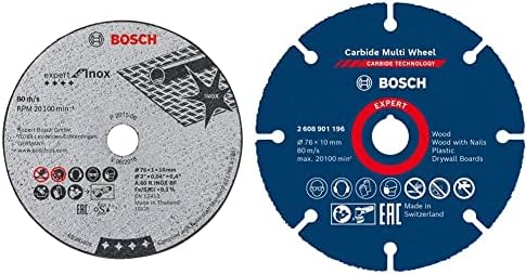 Bosch Accessories 5 disques à tronçonner Expert for Inox (pour acier ...