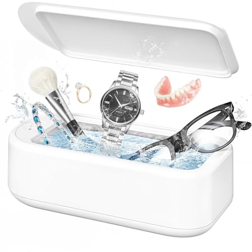 Ultrasonic Jewelry Cleaner, 22oz（640ml）48KHz Jewelry Cleaner Machine ...