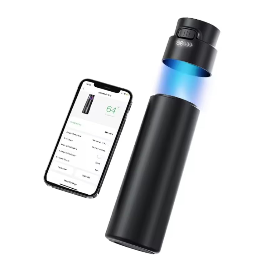 Smart Water Bottle - Stainless-Steel Self-Cleaning 630ml Water Bottle ...