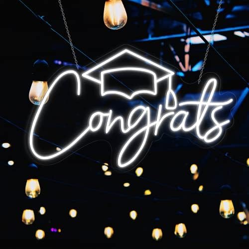 Congrats Grad Neon Sign-5V USB Bright and Dimmable LED Neon Sign,2023 ...