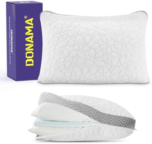 Amazon.com: DONAMA Adjustable Layer Pillows, Assemblable Bed Pillow, 3 ...