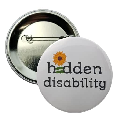 Amazon.com: Hidden Disabilities pins - Hidden Disability - large, 2.25 ...