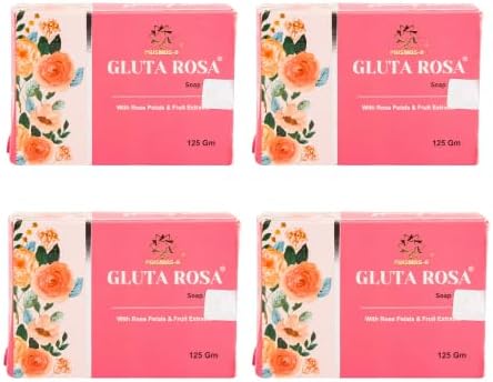 Prismos Beauty Gluta Rosa Brightening Soap – Pack of 4 | Glutathione ...