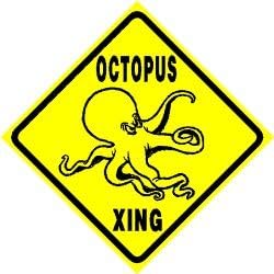 Amazon.com: OCTOPUS CROSSING sign * street aquatic animal : Home & Kitchen