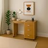 WATSONS FLIPP Folding Desk with 3 Drawers – Oak Finish Workstation for ...