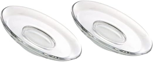 Amazon.com | STOBOK 3.3 Inch Glass Plates, Clear Glass Plates, Small ...