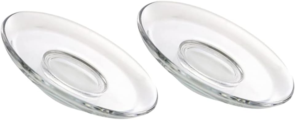 Amazon.com | STOBOK 3.3 Inch Glass Plates, Clear Glass Plates, Small ...