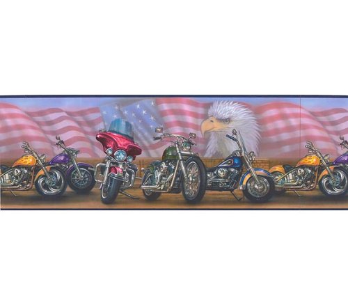 Harley Davidson Wall Border