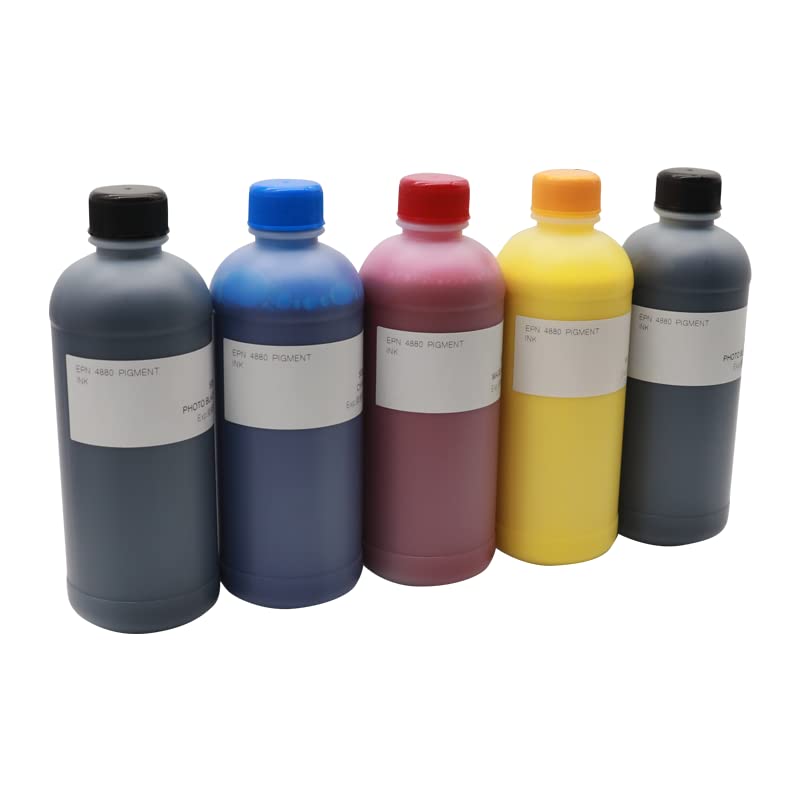 Amazon.co.jp: 500ML PFI-120 顔料インク Canon TM-200 TM-205 TM-300 TM-305 プリンター充填インク MBK CMY BK 5Color ...