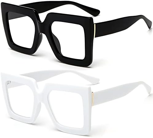 Amazon.com: Breaksun Oversized Blue Light Glasses for Women Fashion ...