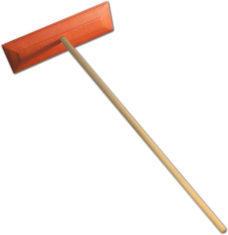 Amazon.com : SNO-RAKE 18" Commercial Duty Snow Broom with 48" Wooden ...