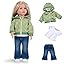 Amazon.com: Rakki Dolli Doll Clothes Set 3 Pc. Set, Includes Green Coat ...