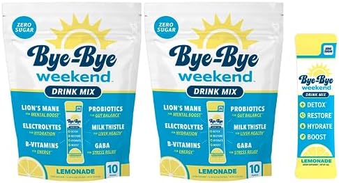 Amazon.com: Bye-Bye Weekend Drink Mix - Electrolytes, Probiotics ...