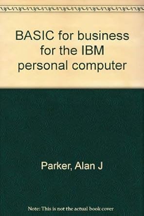 BASIC for business for the IBM personal computer : Amazon.in: Books