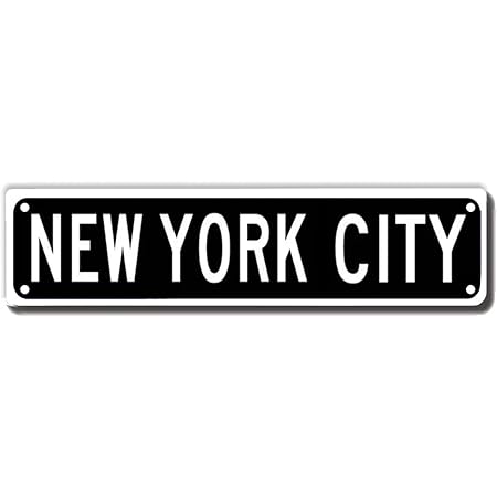 Amazon.com: ERMUHEY New York City Street Sign, New York City Gift, New ...