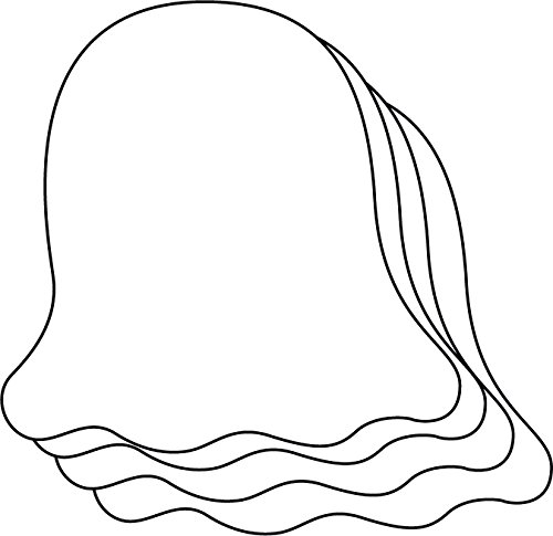 Amazon.com: Ghost Large Single Color Creative Cut-Outs, 5.5" x 5.5", 31 ...