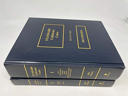 Standard California Codes Six-In-Two 2021: Lexis Nexis Matthew Bender ...