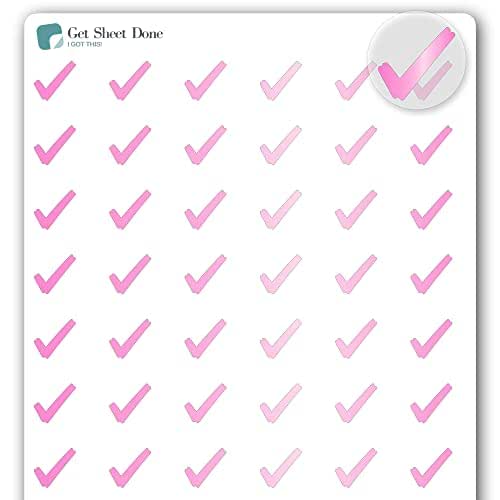 Amazon.com: Check Icon Planner Sticker / 54 Gold Foiled Vinyl (1/2 ...
