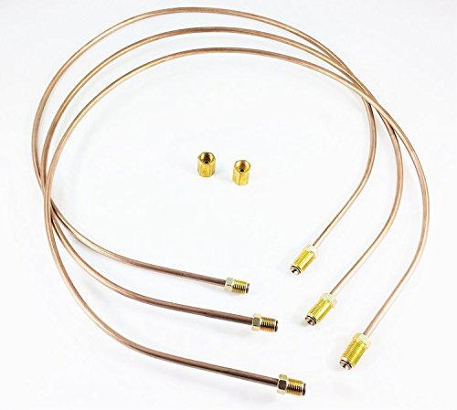 3/16" Copper Nickel Brake Lines. PACK OF 3. Each pc. Is 33" long with ...