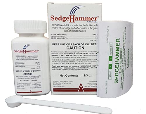 Sedgehammer Turf Herbicide for Nutsedge and Weeds WP 1000 Sq, 1.33Oz ...