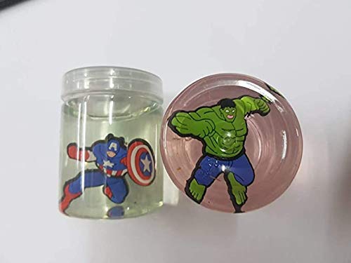 Buy Avengers Slime Silicon Label, Colorful DIY Toy, Stress Buster ...