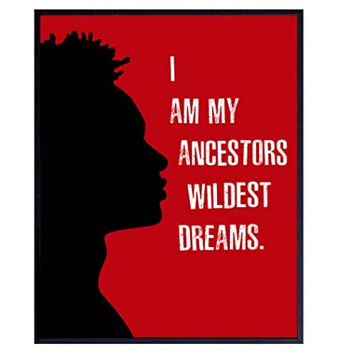 Amazon.com: Motivational Black Wall Decor - African American Art ...