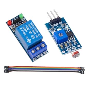 Electronic Spices Combo of LM393 LDR Sensor Module with 5V 1 Channel ...