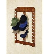 Amazon.com: Touch of Class Wooden Ball Cap Display Wall Rack - Windsor ...