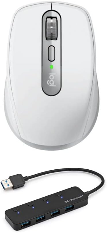 Logitech MX Anywhere 3 Compact Performance Mouse for Mac and Knox Gear ...