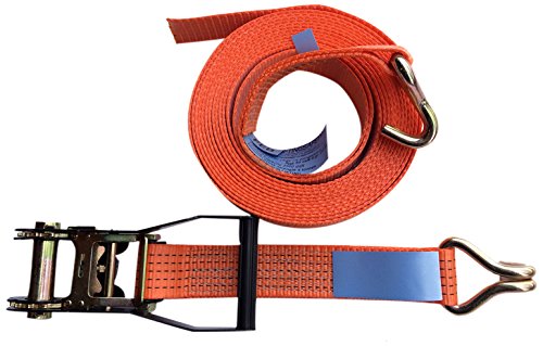 Lifting Safety AMZ1024026 Two Part Ratchet Strap with Claw hooks, 50 mm ...