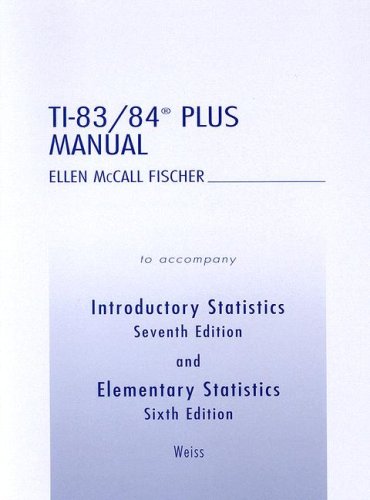 Amazon.com: TI-83/TI-84 Plus Manual for Elementary Statistics ...