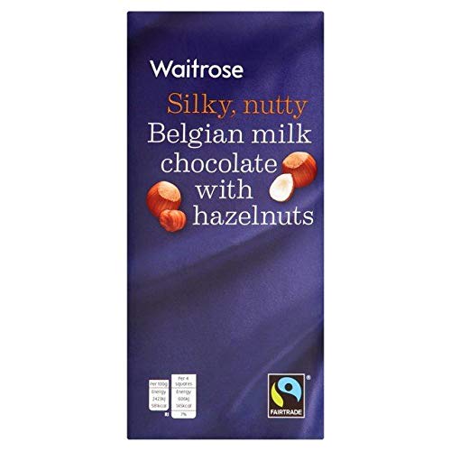 Amazon.com : Waitrose Belgian Milk Chocolate with Hazelnuts - 200g (0. ...