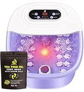 Amazon.com: FutureCare Foot Spa Bath Massager with Heat Bubbles and ...