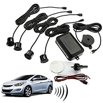Generic 4 Parking Sensors Car Reverse Rear Radar System Kit Sound Alarm ...