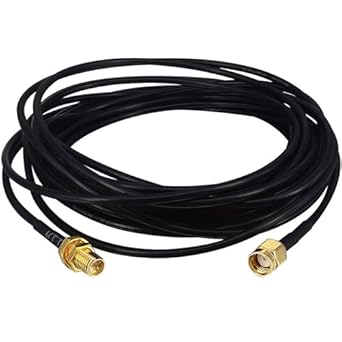 3M 6M 9M WiFi Aerial Antenna Extension Coaxial Cable RP-SMA Male Female ...