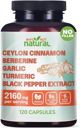 Amazon.com: 5-in-1 Organic Ceylon Cinnamon Capsules with Berberine ...