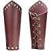 GORGECRAFT 2PCS Leather Gauntlet Wristband Medieval Armor Bracers ...