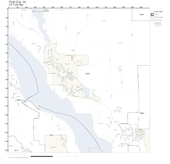 ZIP Code Wall Map of Polk City, IA ZIP Code Map Laminated: Amazon.com ...