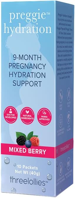Amazon.com: Three Lollies Preggie Hydration Sticks – Doctor Developed ...