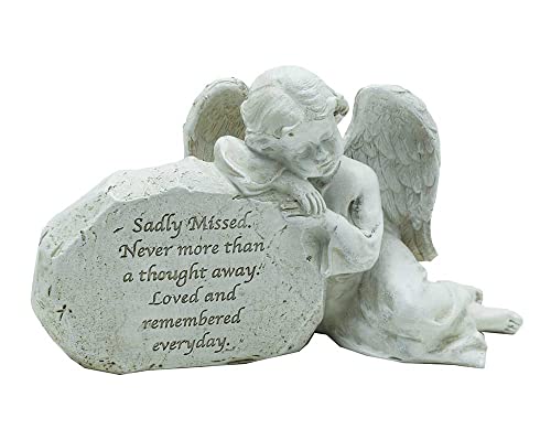 Osiris Trading UK Memorial Graveside Peaceful Angel Plaque Sculpture ...