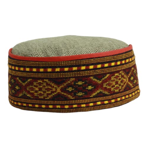 Vastraa Fusion Men's Wool Himachali Kullu Topi (Pack Of 1) (TS0346 ...