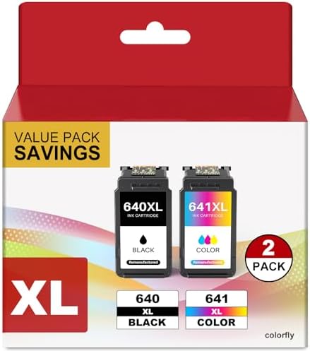 Colorfly Remanufactured 640 XL 641 XL Ink Cartridges Replacement for ...