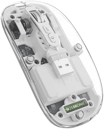 Amazon.in: Buy ZEBRONICS Clear Wireless Mouse with 2.4GHz Wireless ...