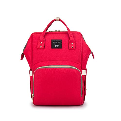 Baybee Waterproof Baby Diaper Bag Red Maternity Backpack - Nylon ...