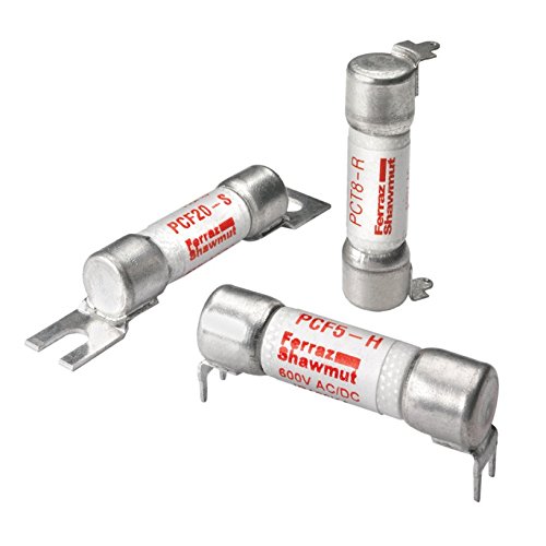 Mersen PCF Fast-Acting PC Slot Mount Fuse, 600VAC/DC, 100kA, 10 Ampere ...