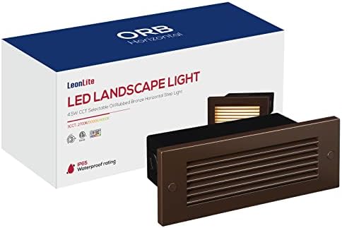 LEONLITE 3CCT LED Step Lights 120V-277V, Dimmable 4.5W 300LM Anti-Glare ...