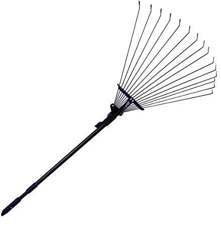 What is the proper way to hold a rake?